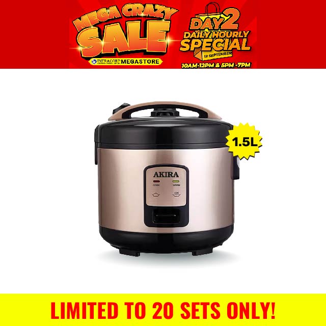 AKIRA RICE COOKER 1.5L RK-J150T - INTRACORP SDN BHD